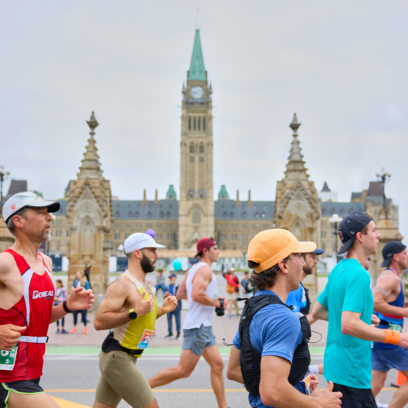 The 2025 Tamarack Ottawa Race Weekend marathon and half marathon course ...