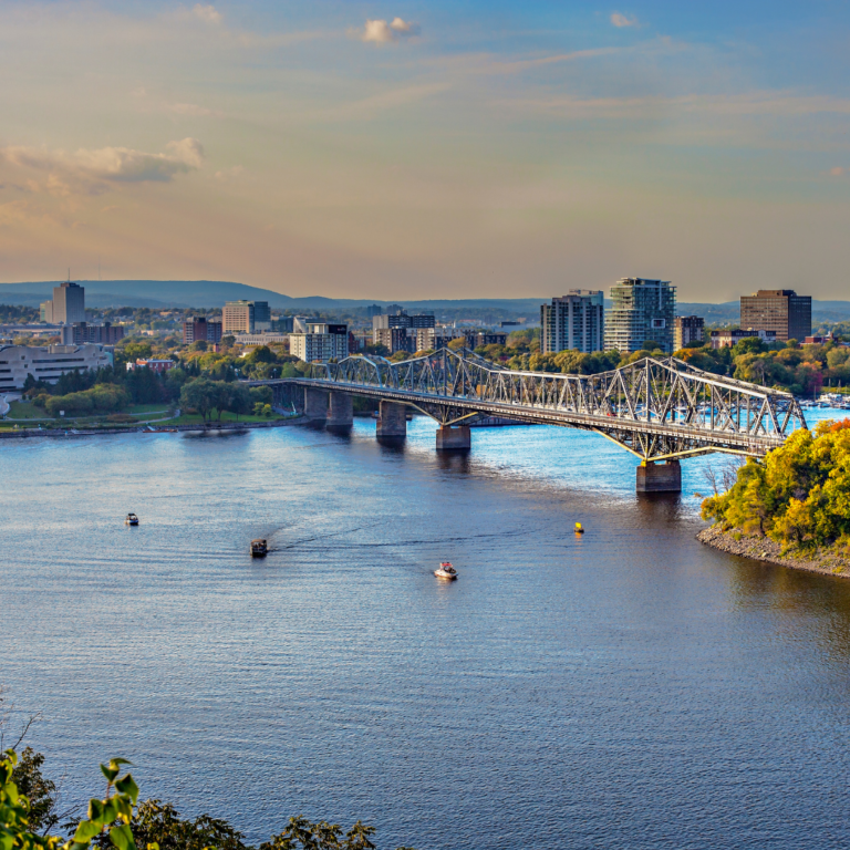 The 2025 Tamarack Ottawa Race Weekend marathon and half marathon course ...
